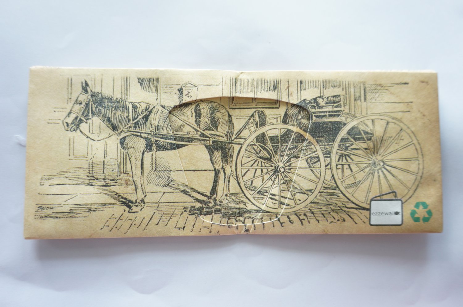 Tyvek Wallet - Newspaper Design Model TWD9106