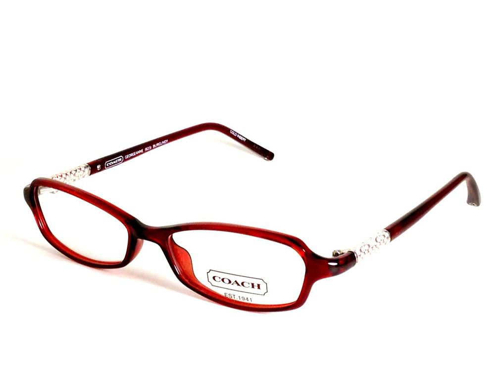 NEW Coach Eyeglasses Georgeanne Burgundy Women Eyewear 49mm-16mm 135mm ...