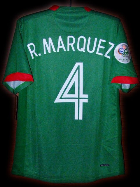 2006 Mexico Home R.Marquez 4 Fifa World Cup Final 2006 Patch Soccer ...