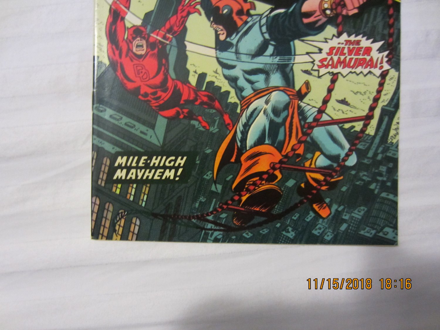 DAREDEVIL #111 1st appearance & origin of Silver Samurai (Keniuchio Harada)