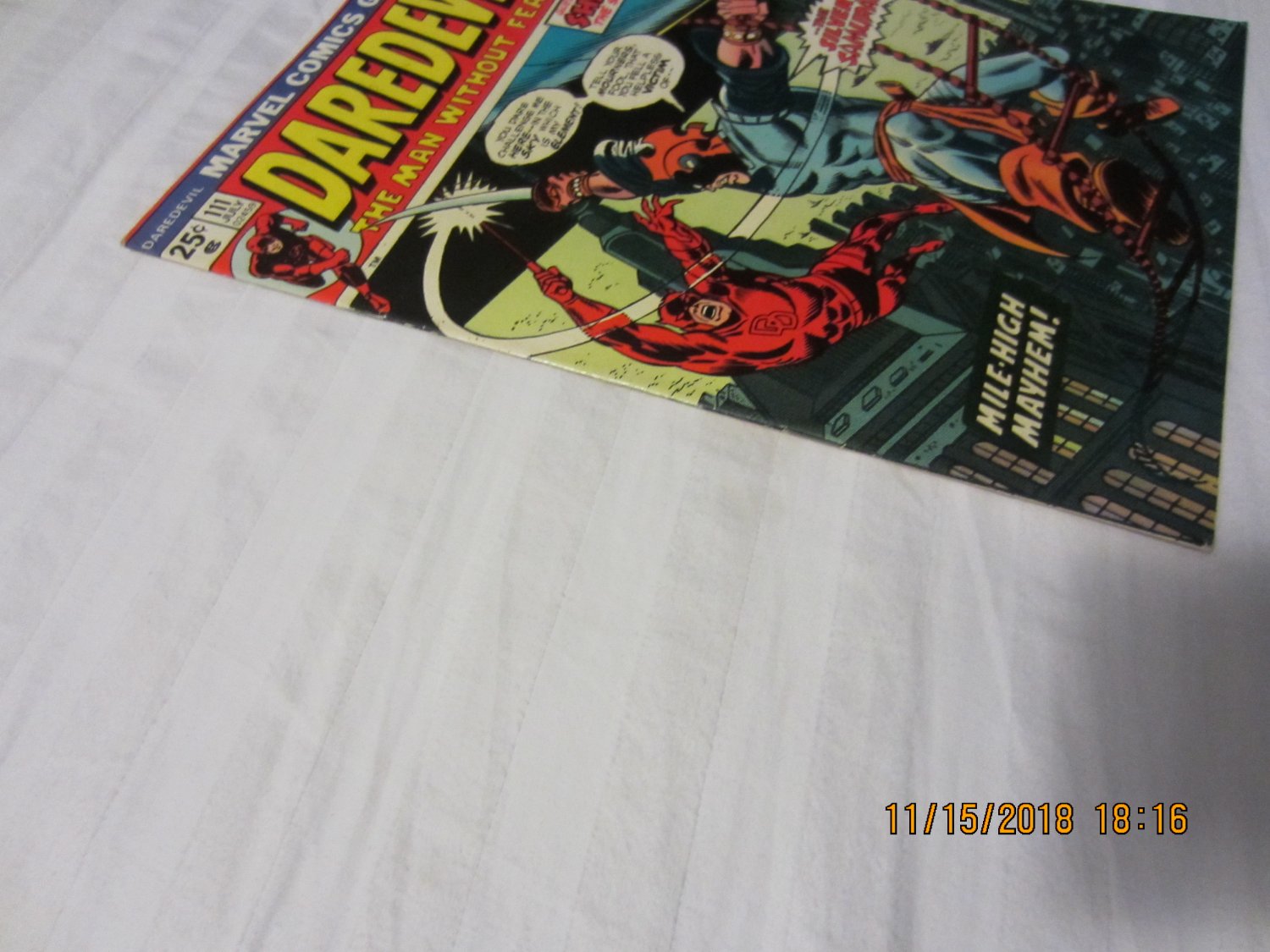 DAREDEVIL #111 1st appearance & origin of Silver Samurai (Keniuchio Harada)