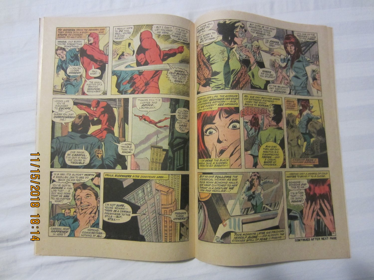 DAREDEVIL #111 1st appearance & origin of Silver Samurai (Keniuchio Harada)