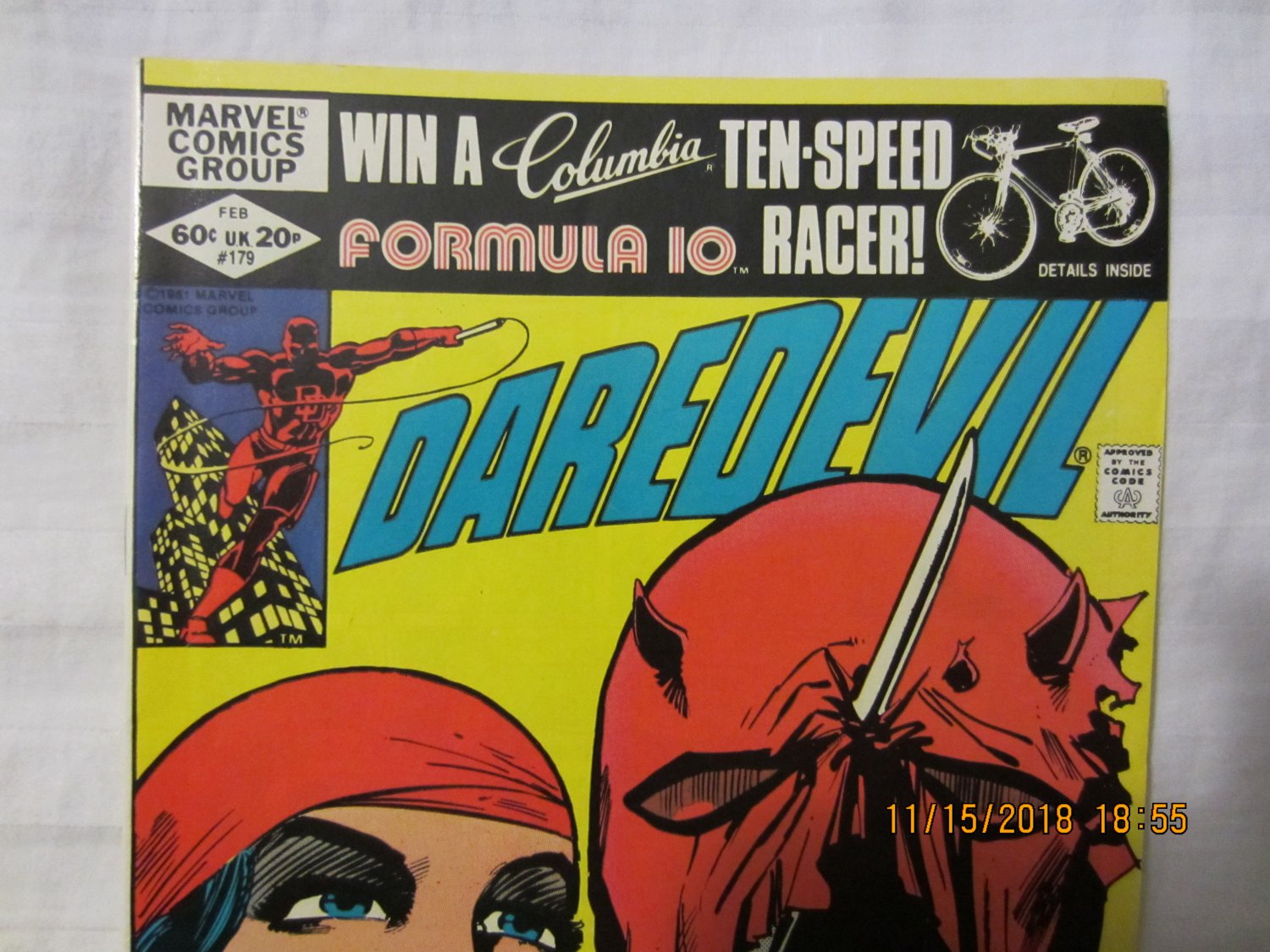 Daredevil #179 "Spiked" Frank Miller