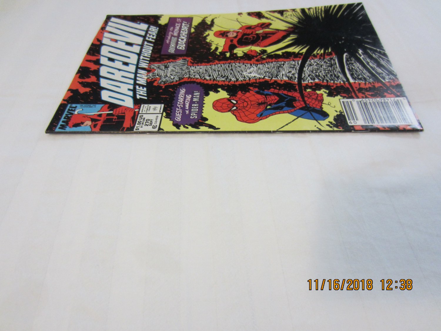 DAREDEVIL #270 NEWSSTAND 1st appearance of Blackheart (son of Mephisto).