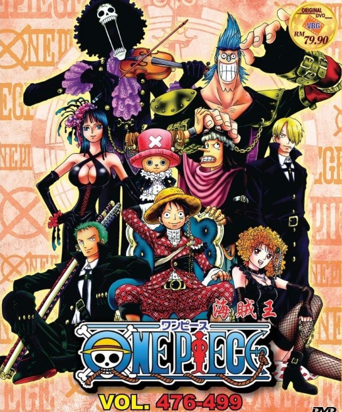 DVD ANIME ONE PIECE Vol.476-499 Box Set Region All Wan Pisu Pirate King