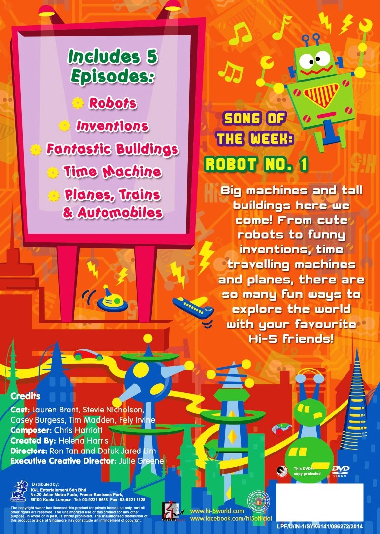 DVD Hi-5 Machines And Buildings 5 Episodes Australia Series Season 13 ...