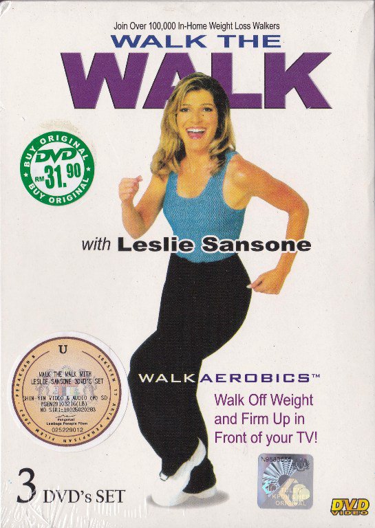 DVD Walkaerobics Walk The Walk Leslie Sansone Fitness Home Exercise ...