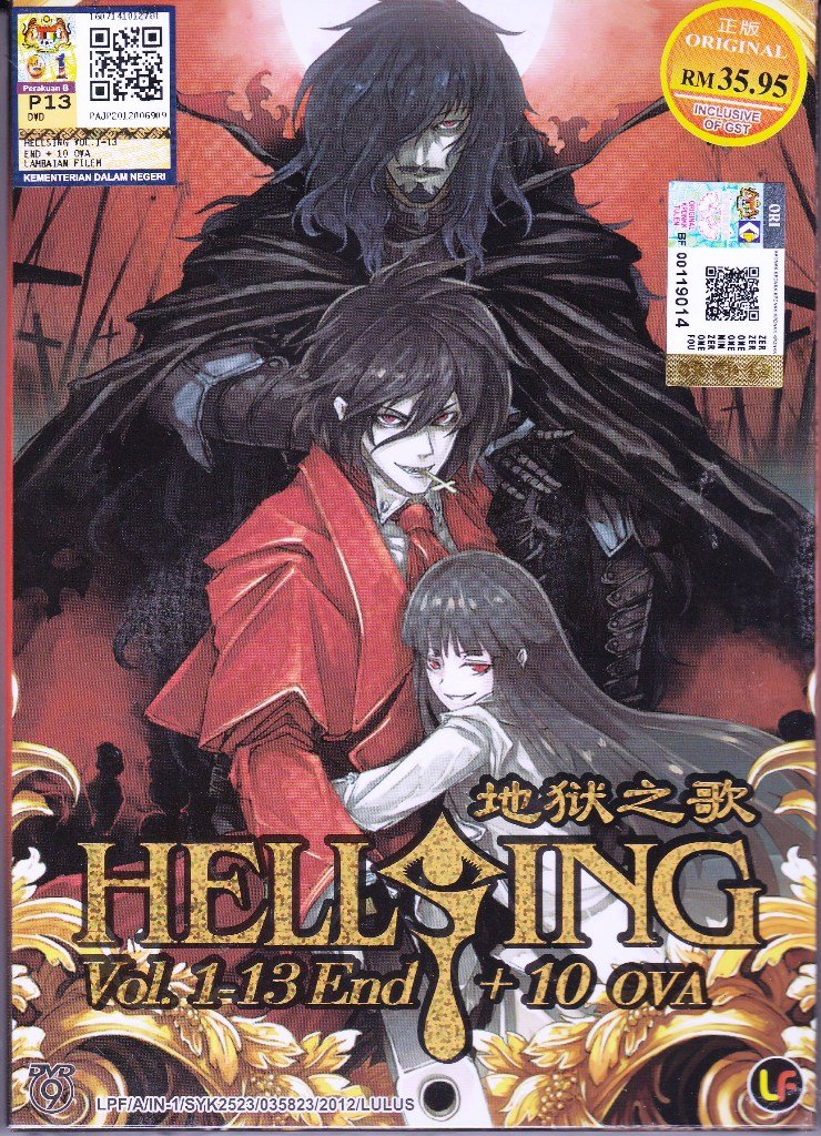DVD Hellsing Vol.1-13End + OVA 1-4 English Audio OVA 5-10 English Sub Anime