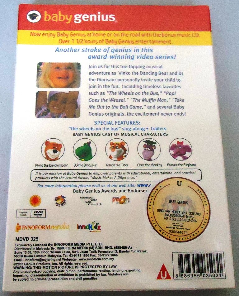 DVD+CD Baby Genius Favorite Children´s Songs DVD+CD