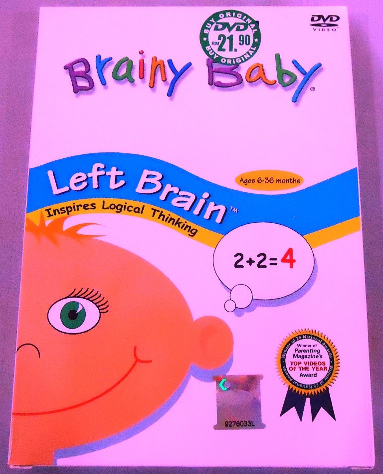 Brainy Baby Left Brain Inspires Logical Thinking DVD