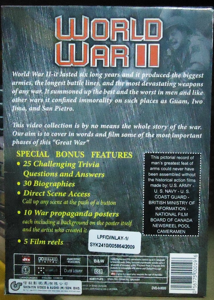 World War II Award Winning Documentaries (5DVD) English Audio English sub