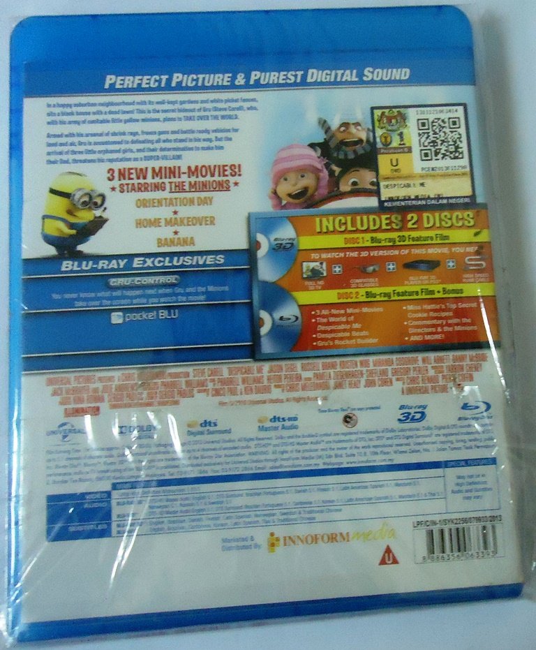 DESPICABLE ME Anime Blu-ray 3D + Blu-ray Multi Language Multi Sub