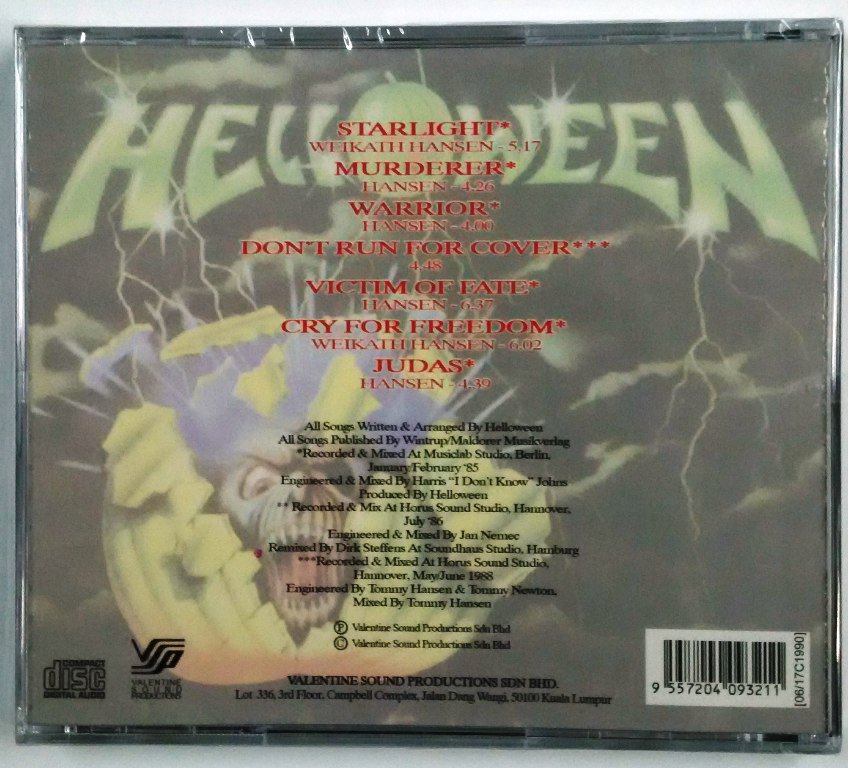Helloween EP 1985 CD NEW Malaysia Release Speed Metal Germany Band