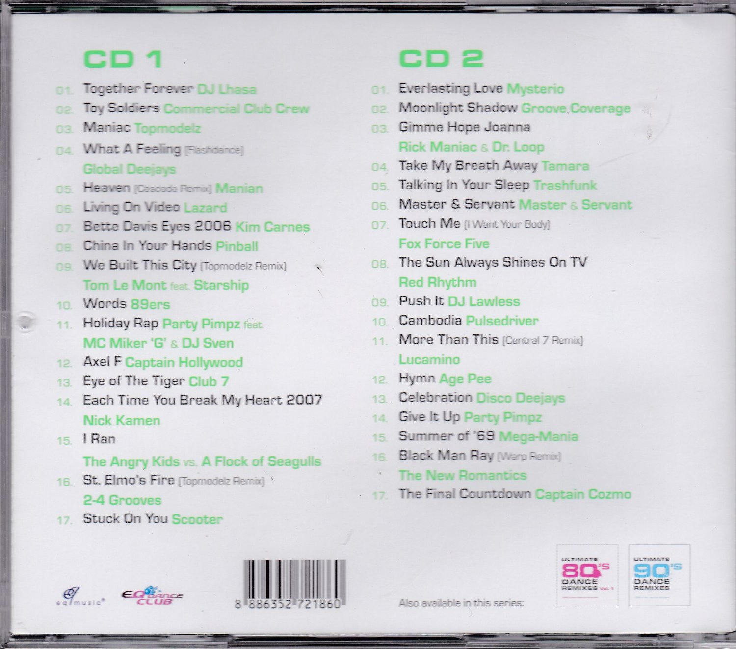 Ultimate 80s Dance Remixes Vol 2 1980s Pop Classics Revisited 2cd New