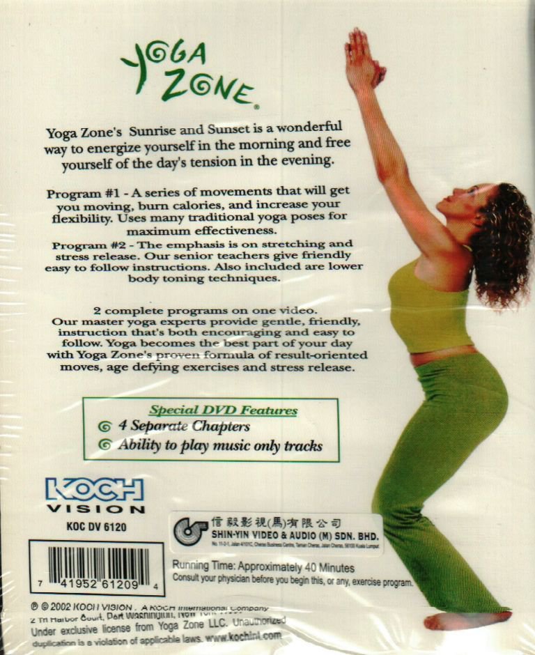 Sunrise & Sunset Yoga Zone Beginner To Intermediate DVD English audio ...