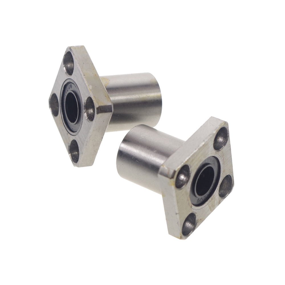 (2) CNC Linear Motion Bushing Ball Bearing Square Flange Type LMK 8UU 8 ...