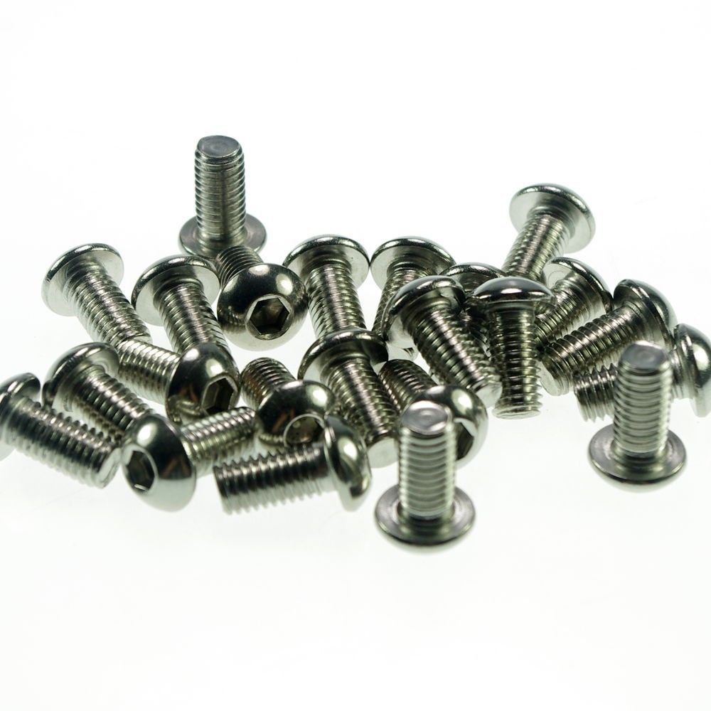 100pcs Metric Thread M4*14mm Stainless Steel inside Round Hexagon Bolts ...