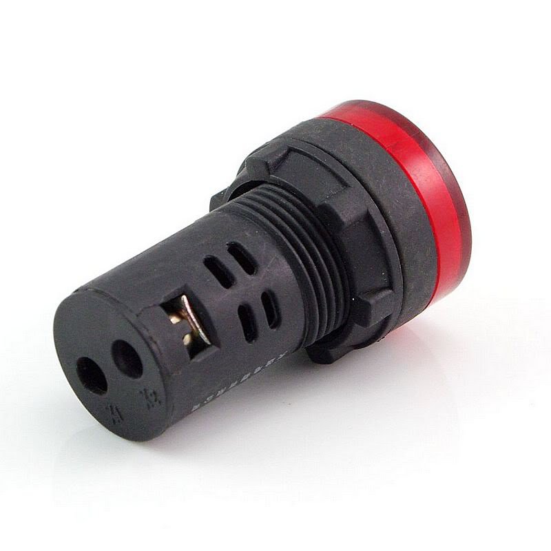 10 PCS Red LED Power Indicator Signal Light 380VAC 20mm Diameter 50mm ...
