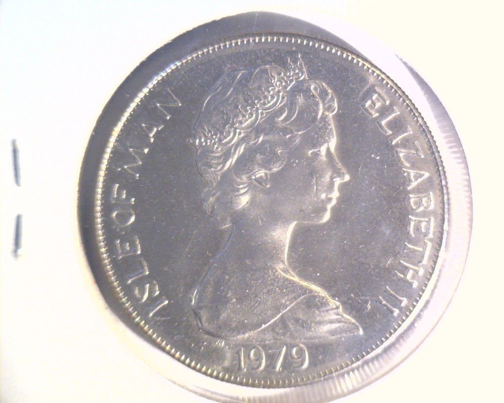 1979 Isle of Man BU Crown Coin KM#45 300th Year of Manx Coinage