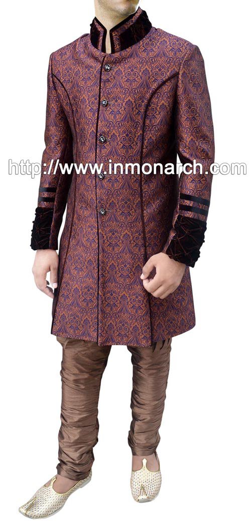 Debonair Look Indo Western Sherwani 38R Ready to Ship Indian Men's Wear ...