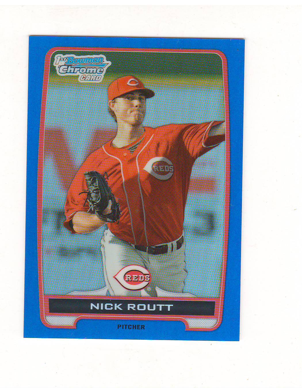 2012 Bowman Chrome Draft Prospect Blue Refractor Nick Routt #d 044/250 ...
