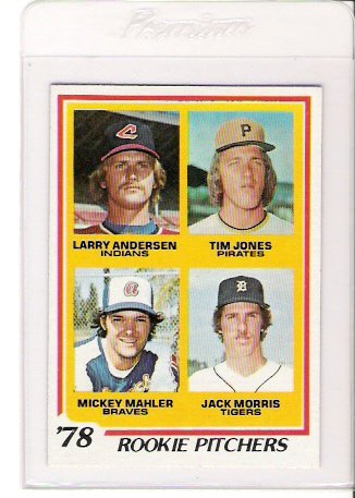 1978 Topps Jack Morris Rookie Baseball Card Near Mint