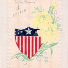 World War II American Flag Easter Greeting Card