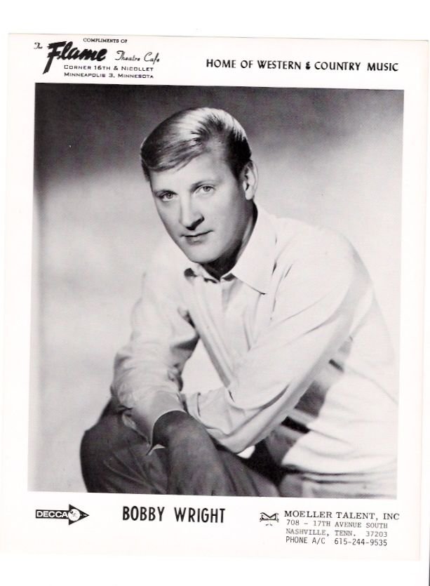 Original Bobby Wright 1960s Flame Theatre Minneapolis Country Music Photo