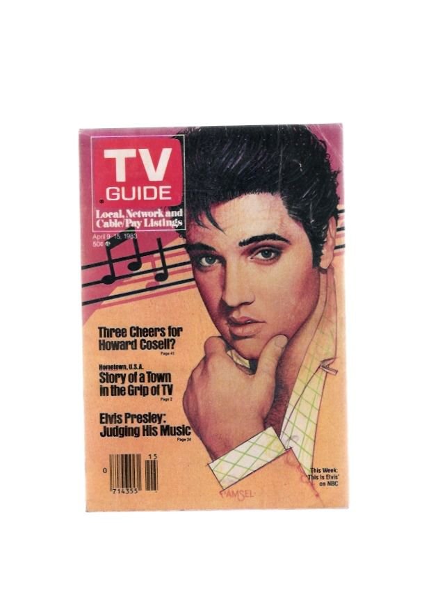 TV Guide April 9 1983 Elvis Presley Cover St. Louis Newsstand Edition