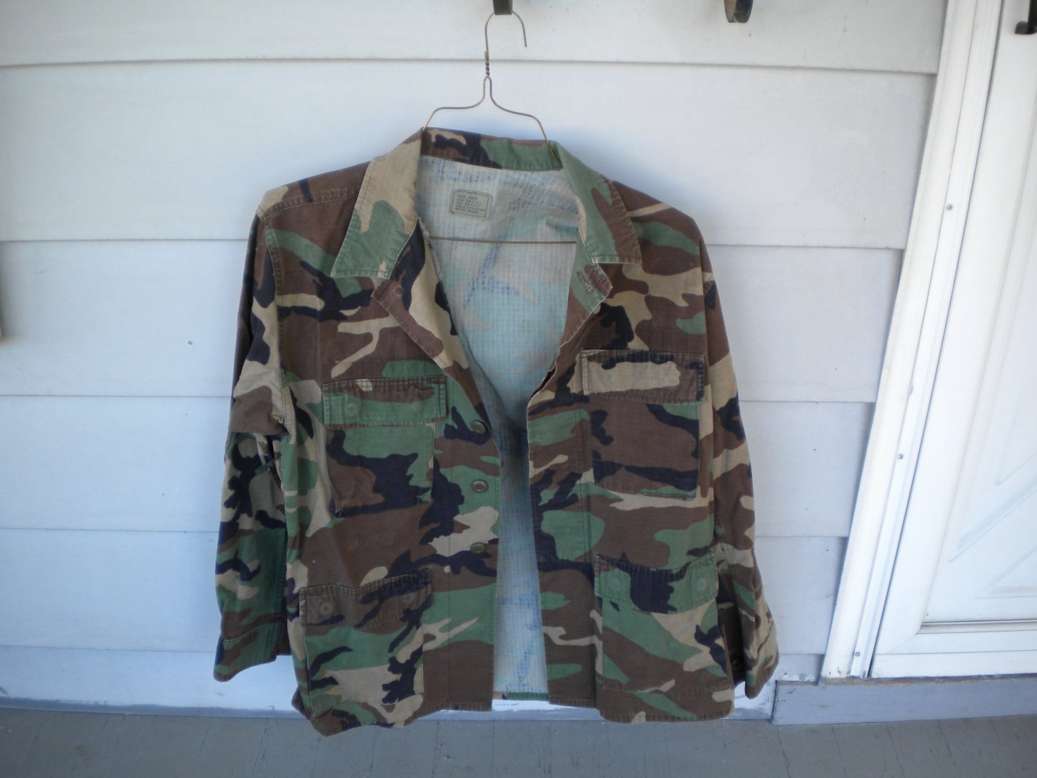 US Army Coat Hot Weather Woodland Camouflage Pattern Combat Medium Regular