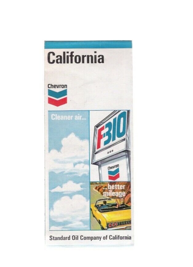 Vintage 1971 California Chevron Standard Oil Co. of California Road ...
