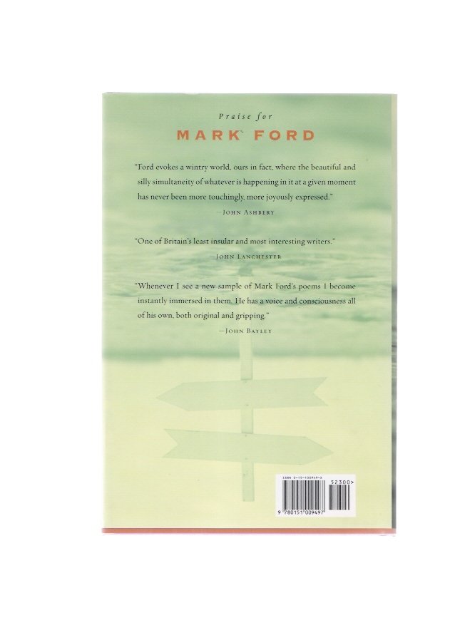 Soft Sift Mark Ford Poems First U.S. Edition Hardcover 2003 New
