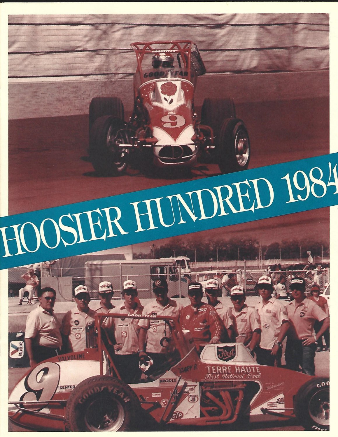 Hoosier Hundred 1984 Program USAC Auto Race Indiana State Fair Gary ...