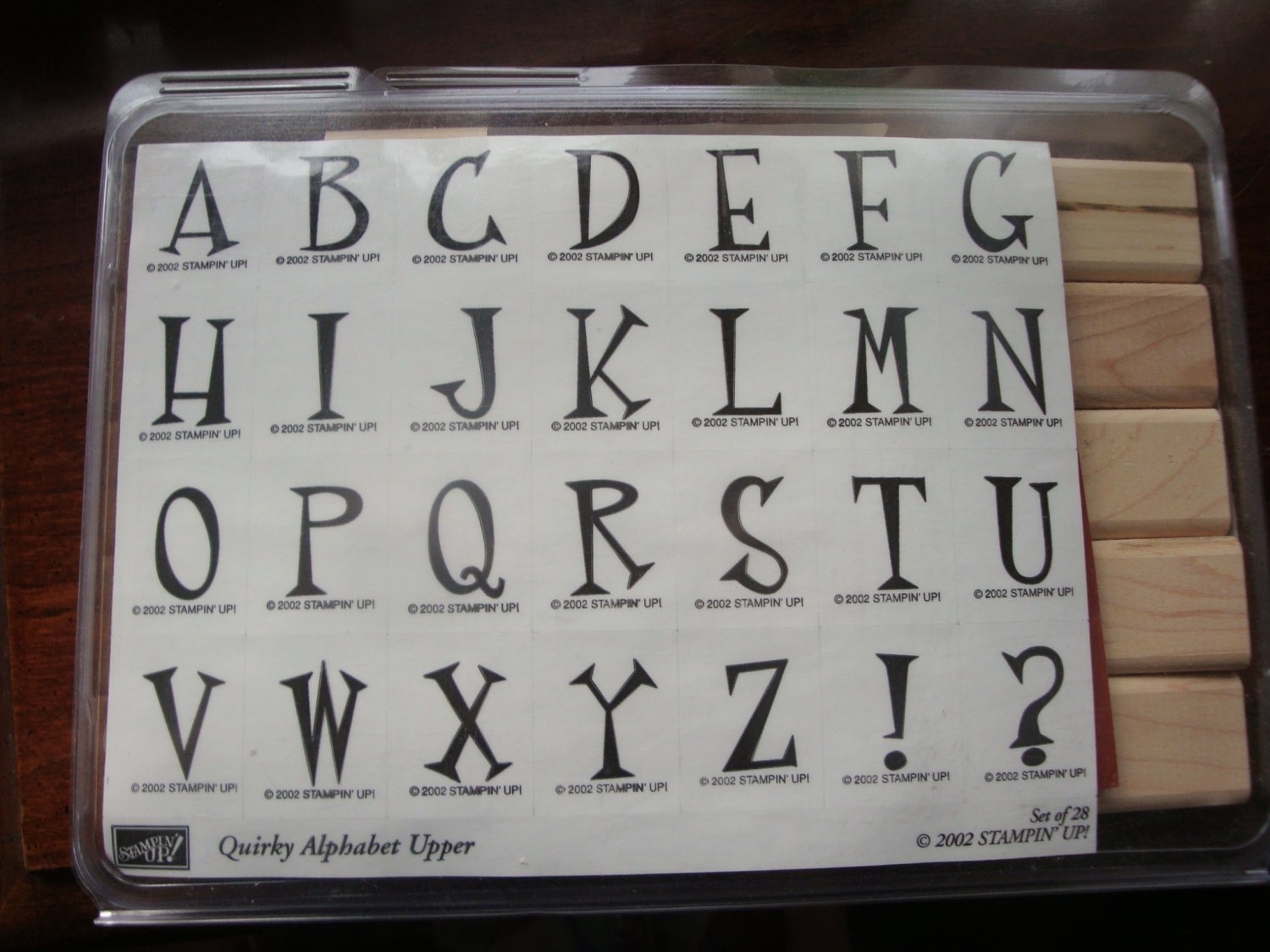 Quirky Alphabet Upper Stampin' Up! Retired Stamp Set