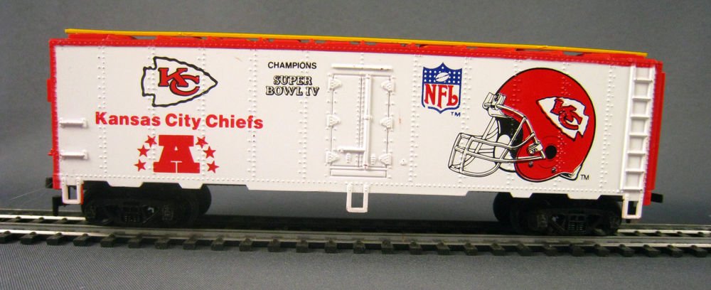 NFL MANTUA SUPERBOWL EXPRESS KANSAS CITY CHIEFS HO TRAIN CAR WITH SB ...