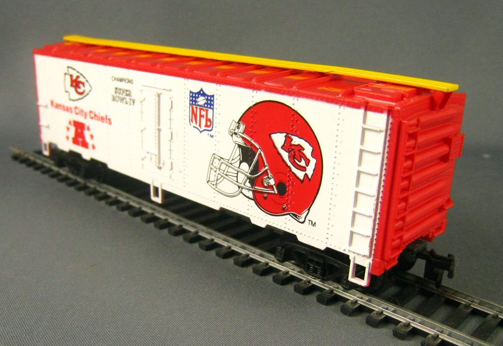 NFL MANTUA SUPERBOWL EXPRESS KANSAS CITY CHIEFS HO TRAIN CAR WITH SB ...