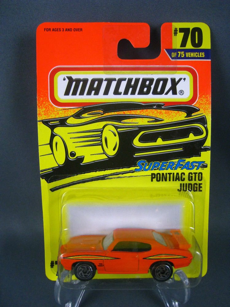 1997 Matchbox Superfast Orange Pontiac Gto Judge #70 New 1/64 Diecast ...