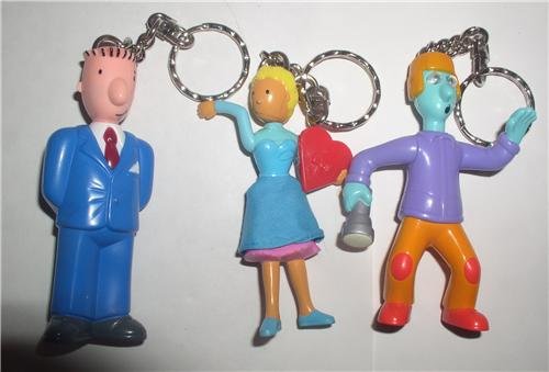 Doug Patty Mayonnaise and Skeeter 3 Mc Donalds key chains