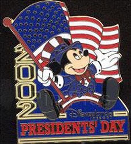 Mickey Mouse Patriotic USA Presidents Day Flag Disney Authentic Pin/pins