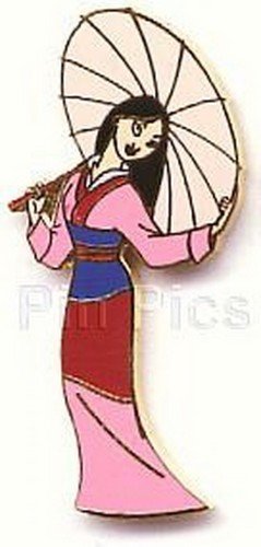 Disney Mulan with Umbrella full body Pin/Pins