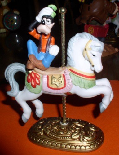 Disney Goofy on a Carousel horse porcelain