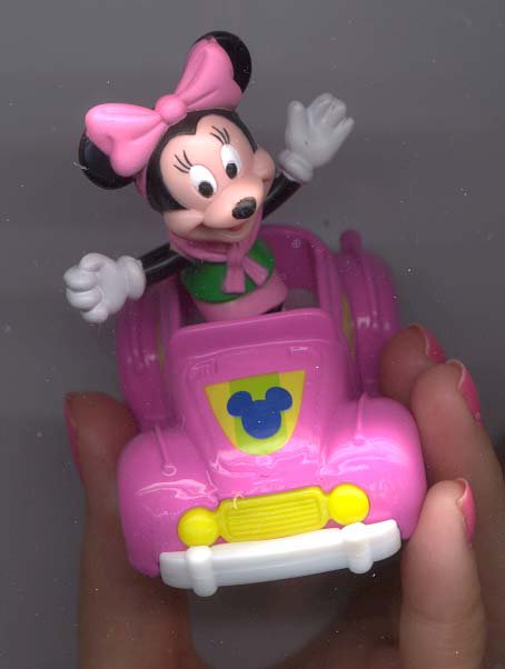 Minnie Mouse Pink Car Great Disney Figurine