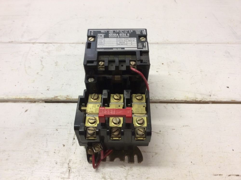 Square D 8536SBO2S Motor Starter Ser A 120 V Coil Size 0 5 HP 460 V ...