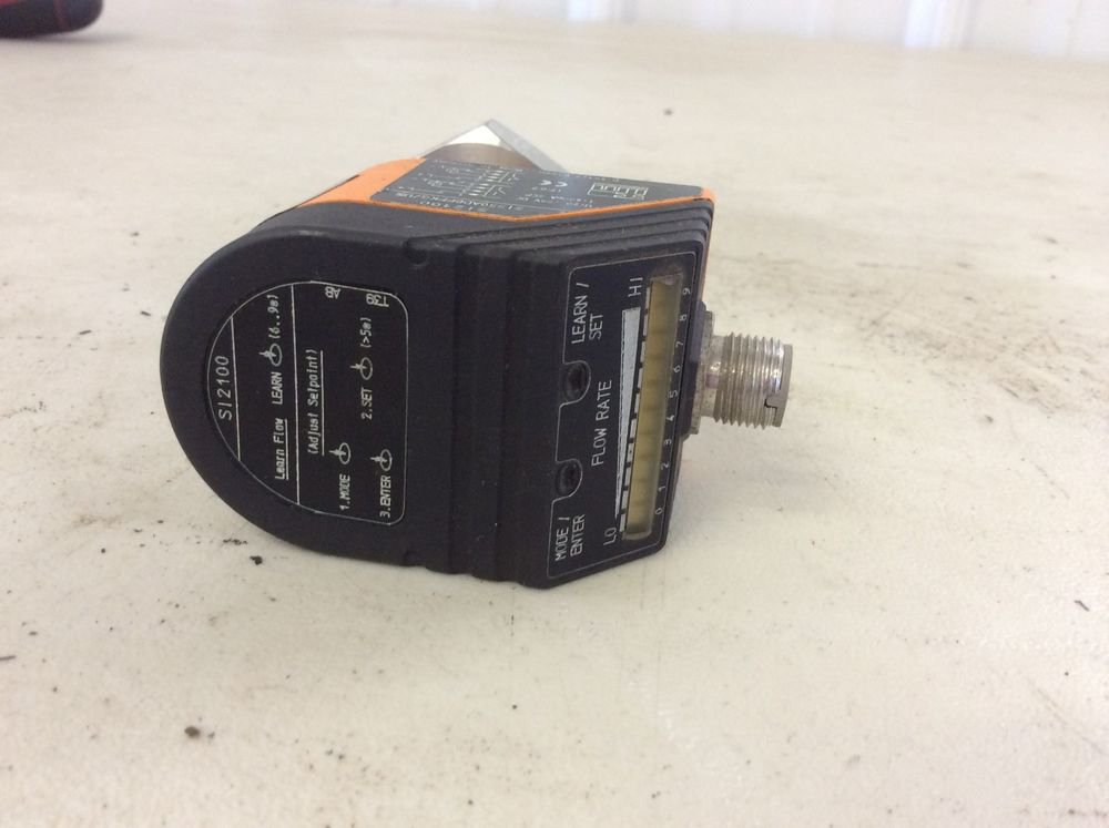 IFM Efector SI2100 Flow Monitor Switch 24 VDC 20 mm Probe 3..300 cm/s