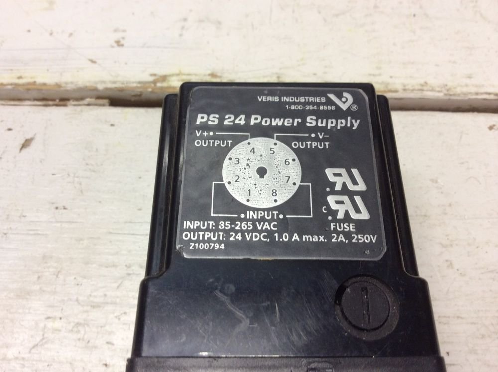 Veris Industries PS 24 Power Supply 24 VDC 1 Amp Output 85 - 265 VAC Input
