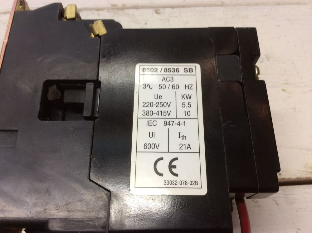 Square D 8536SBG2S Motor Starter Ser A 120 V Coil Size 0 5 HP 460 V B1 ...