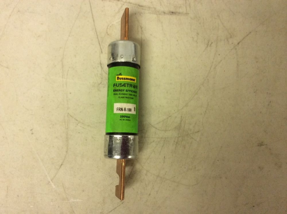 Fusetron FRN-R-100 100 Amp 250 V Dual Element Time Delay Fuse Class RK5 ...