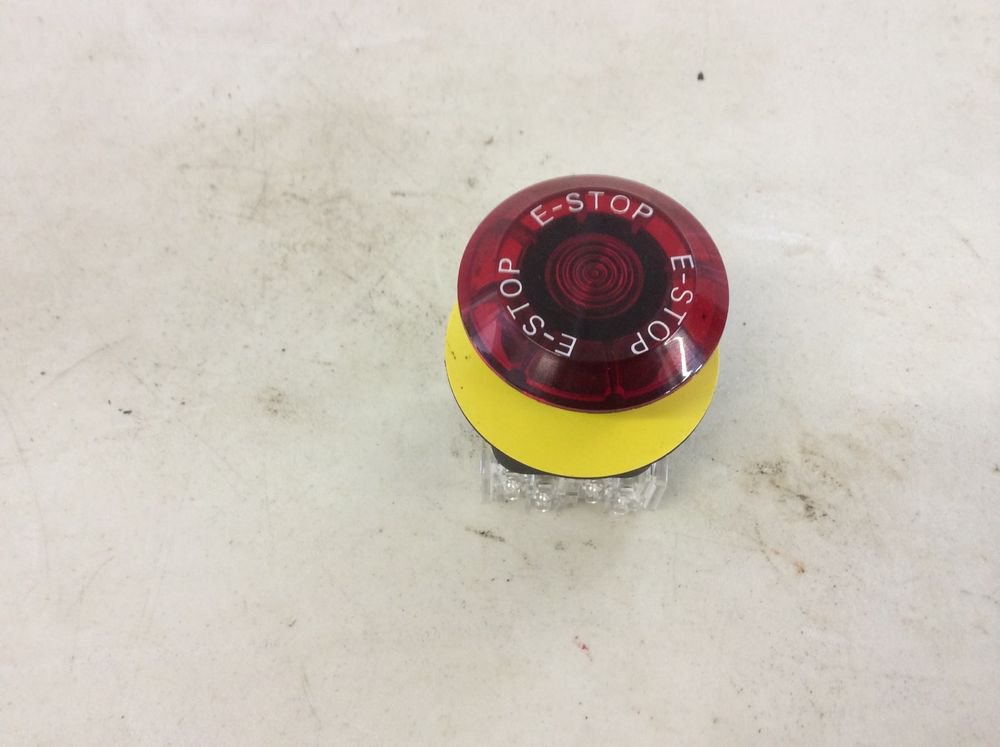 Allen Bradley 800H-FRXTP16 A1 Red E-Stop Push Pull Lighted Push Button ...