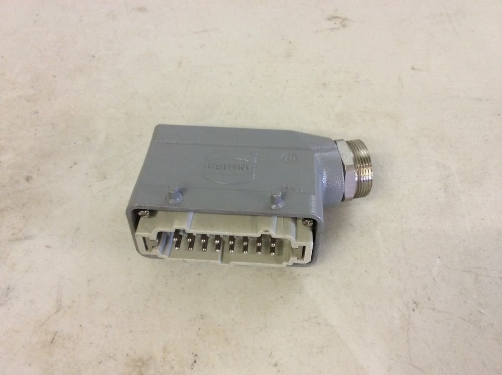 Harting HAN 16 E-M 16 Pin Connector Assembly 15 Amp 600 Volt