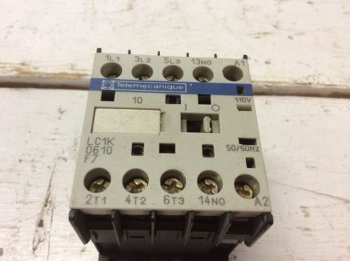 Telemecanique LC1K0610-F7 100 VAC Motor Starter Contactor LC1K0610F7 ...